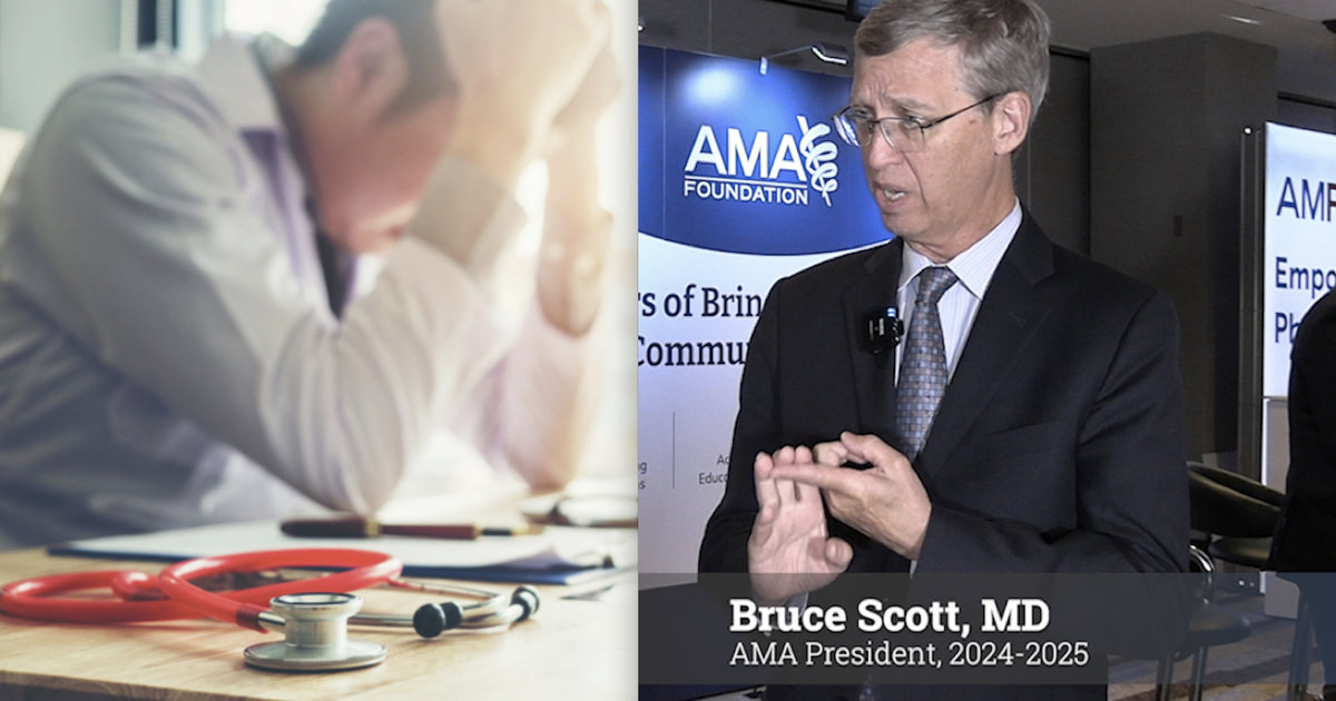 AMA President highlights growing crisis facing U.S. physicians