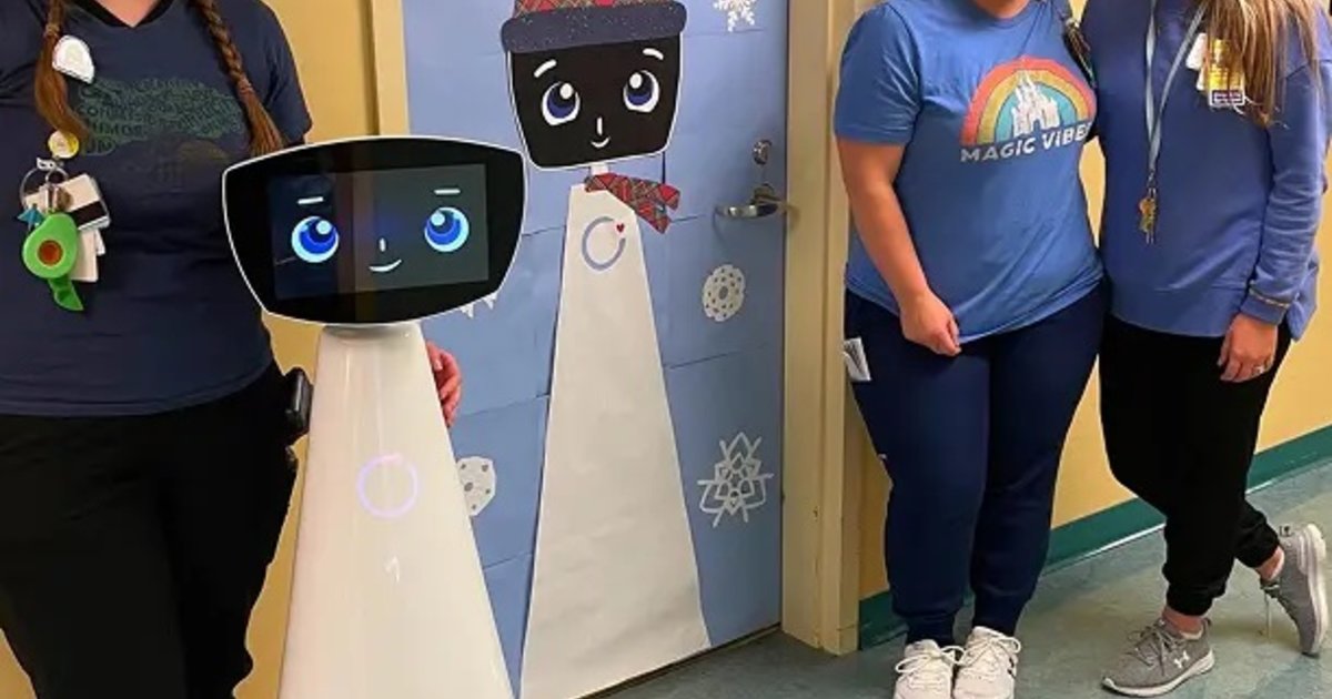 Robin the Robot serves up smiles at nursing homes, children’s hospitals